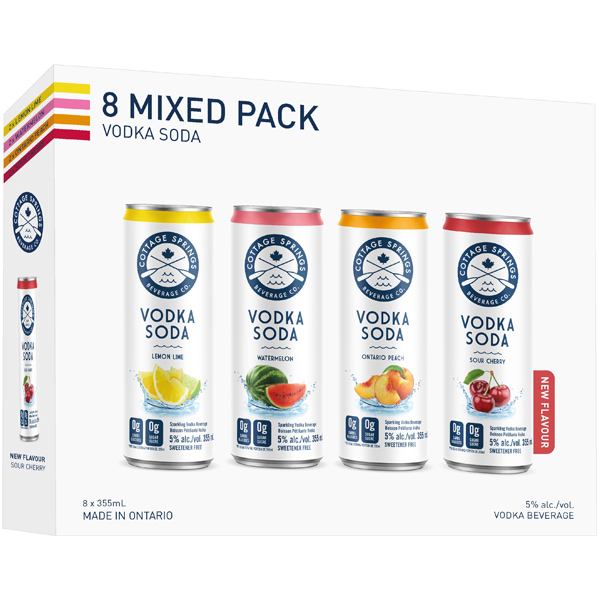 MyNSLC | Cottage Springs Vodka Soda Mixer Pack