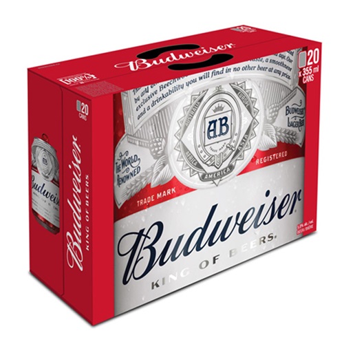 budweiser 20pk