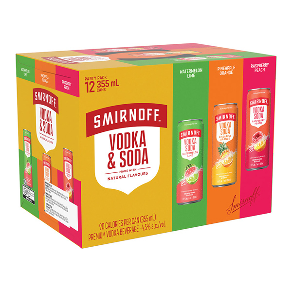 MyNSLC | Smirnoff Vodka & Soda Mixed Pack