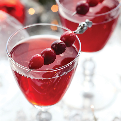 MyNSLC | Holiday Cranberry Cosmo with Ciroc and peppermint schnapps
