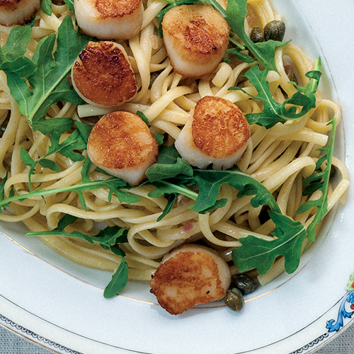 MyNSLC | Brown butter scallop linguine recipe blends Nova Scotia with Italy