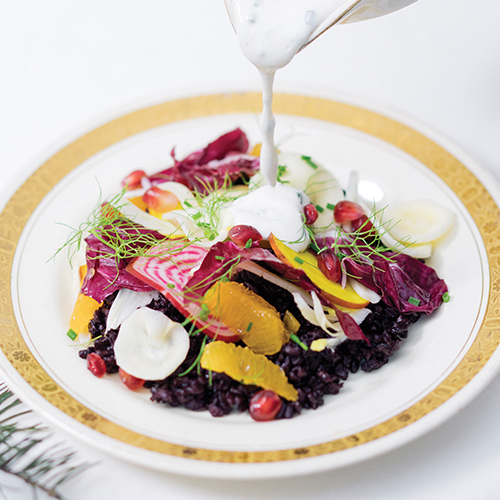 MyNSLC | Winter vegetable and black rice salad: a colourful and bright meal